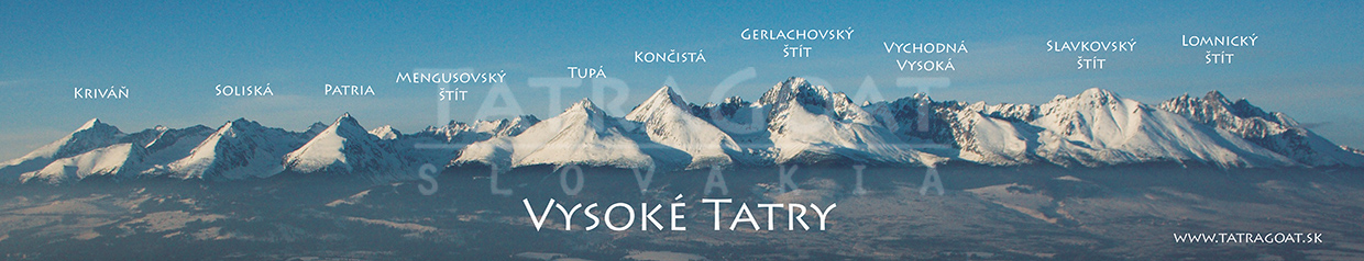 Čelenka - Vysoké Tatry - Panoráma - Zima - TATRAGOAT SLOVAKIA